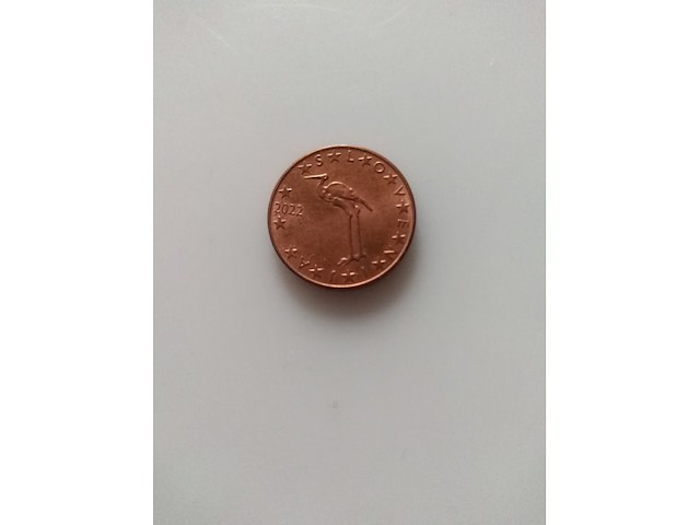 1 euro cent  Slovenija,  2022.