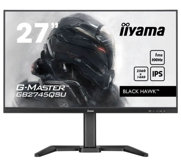 Monitor 27'' Iiyama GB2745QSU-B2 IPS 2560x1440/100Hz/1ms/HDMI/DP/USB/pivot