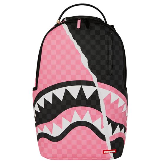 PINK AND BLACK TEAR SIP BACKPACK 'PINK/BLACK'