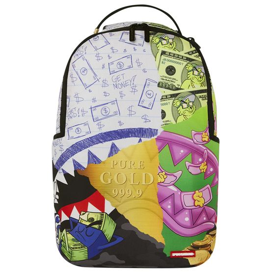 MEAN MONEY COLLAGE BACKPACK 'MULTICOLOR'