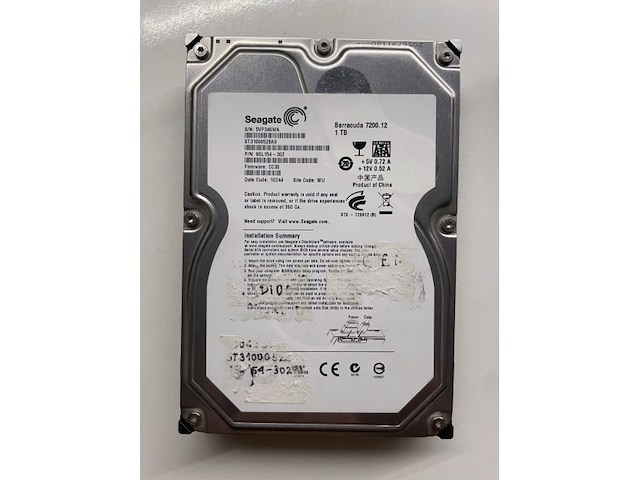SEAGATE BARRACUDA ST3100528AS 1TB