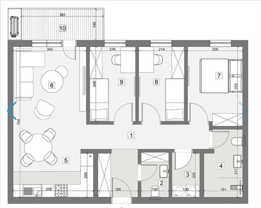 White hill residence, četvorosoban
