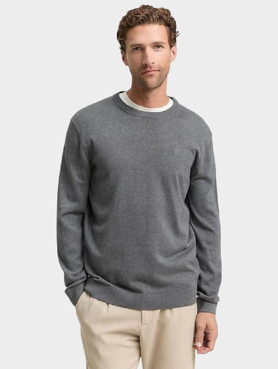 TOM TAILOR MUŠKI DZEMPER SIVI 1039810 38679