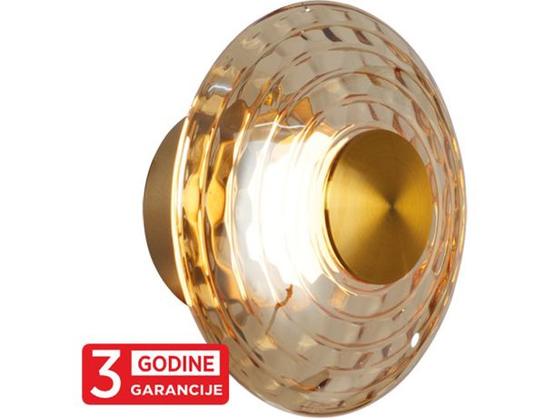 ECLIPTICA MAW9451-1 staro zlato+amber zidna lampa 1x6W 3000K LED 3y Mitea Lighting