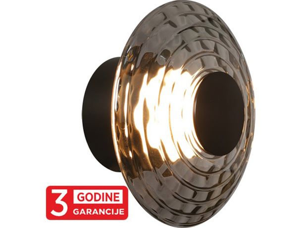 ECLIPTICA MAW9451-1 siva+smoky zidna lampa 1x6W 3000K LED 3y Mitea Lighting