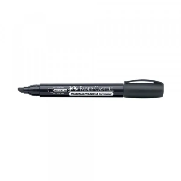 Permanent Marker Faber Castell Winner crni kosi 153199