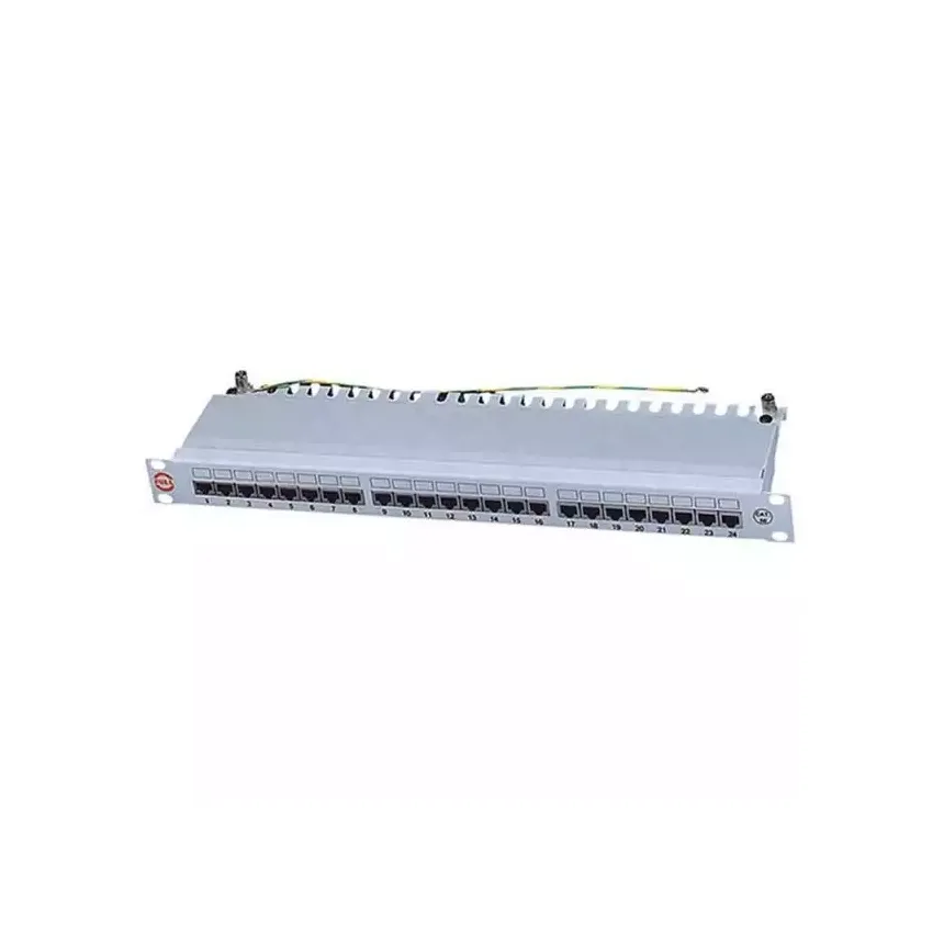 Patch panel 19/1U sa 24 RJ-45 STP kat. 6A Fully Shielded, Krone LSA, držač kablova sa zadnje