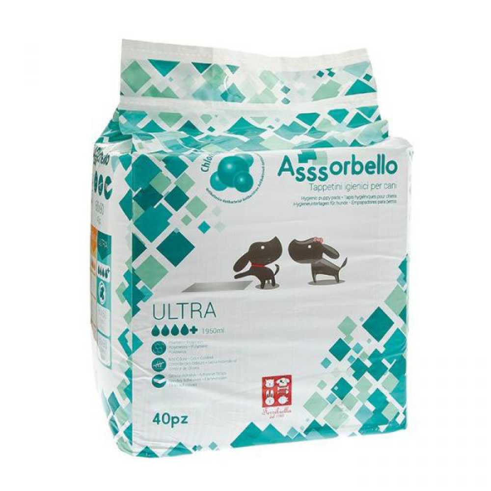 Assorbello Pelene prostirke za pse ULTRA sa hloroheksidinom - 60x60cm (50kom)