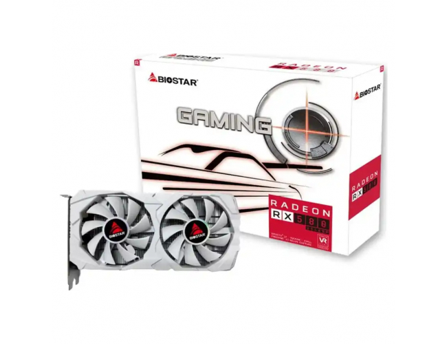 Biostar RX580 grafička karta - White Edition , 8GB GDDR5, 256 bit, 2xDP, HDMI