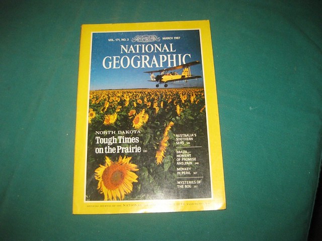 National Geographic march 1987. (engleski)