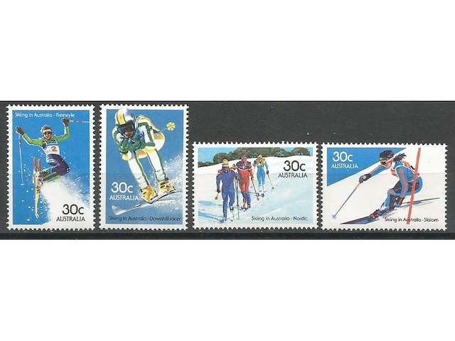Australija,Skijanje u Australiji 1984.,čisto