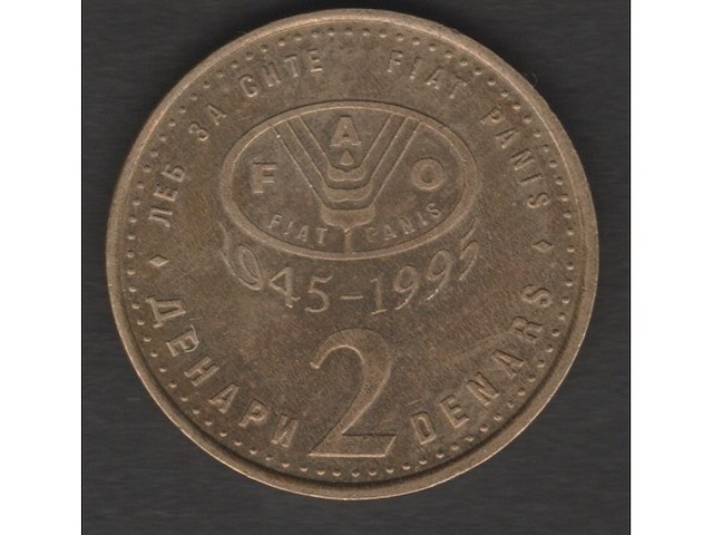 2 Denari (FAO) - 1995 - Severna Makedonija