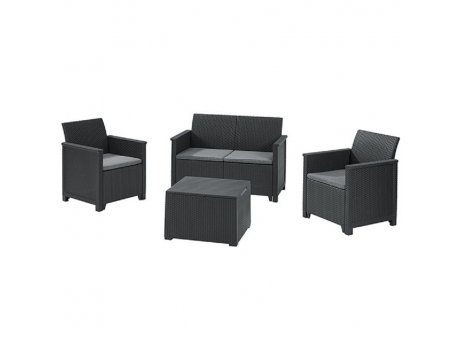 CURVER Baštenska garnitura Elodie 2 seater grafit CU 253948