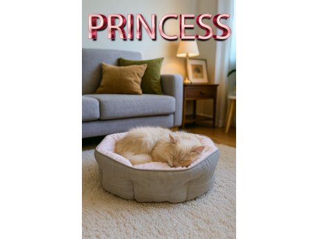 Paws & Whiskers Krevet za ljubimce Princess M Pink