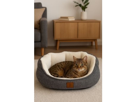 Paws & Whiskers Krevet za ljubimce Coco S Grey White