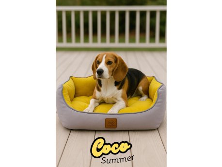 Paws & Whiskers Krevet za ljubimce Coco Summer L Yellow