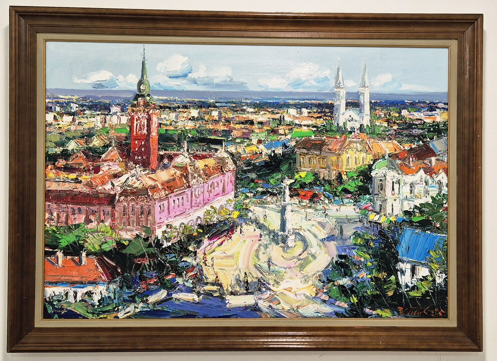 DJORDJE STANIC – ULJE NA PLATNU 105X76CM – KAPITALNO DELO!