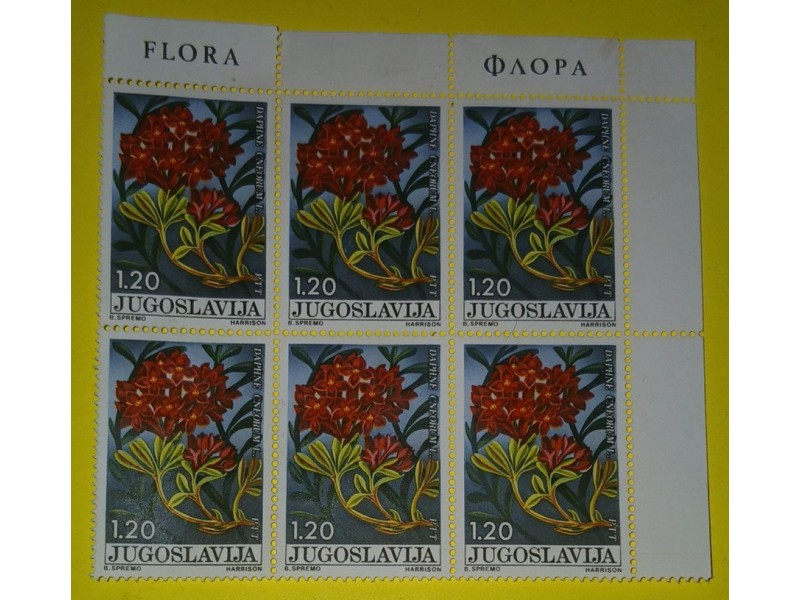 Jugoslavija flora šesterac MNG (*)