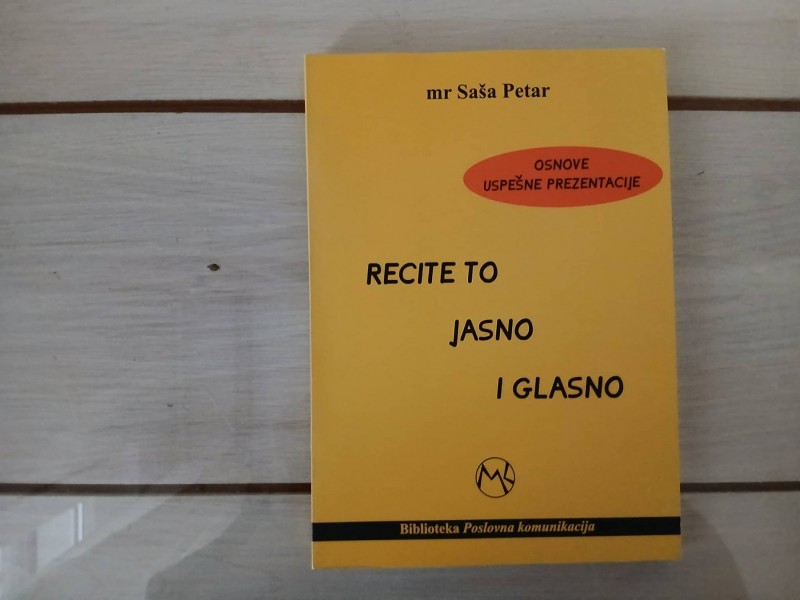 Mr Sasa Petar - Recite to jasno i glasno