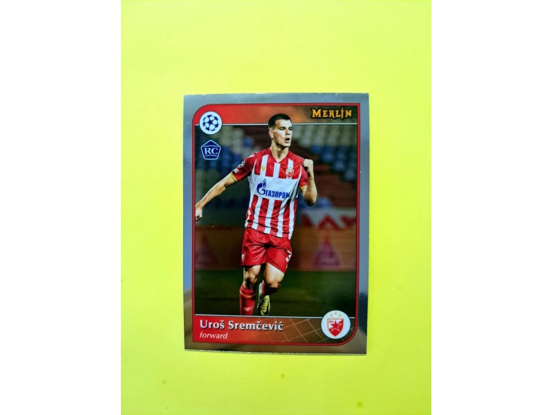 Uroš Sremčević RUKI Crvena Zvezda MERLIN TOPPS 2024-2