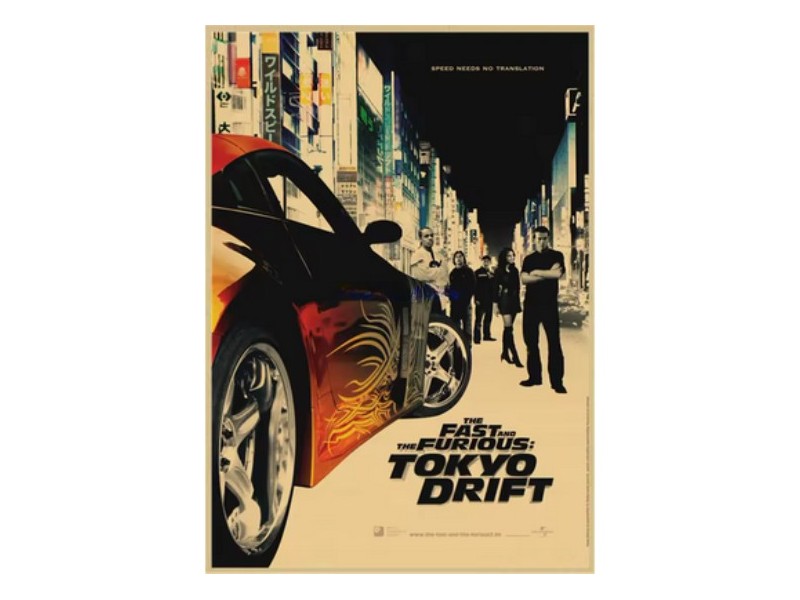 Fast & Furious Tokyo drift, poster kraft 42x30