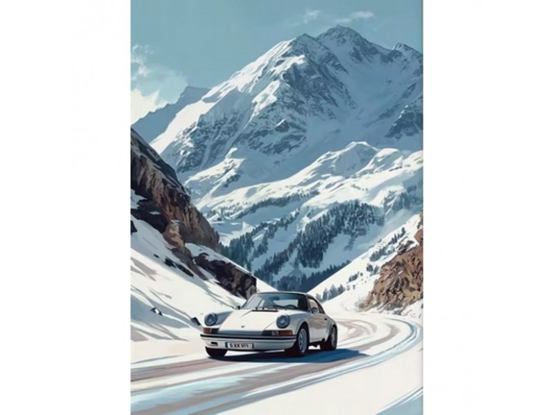 Veliki poster Porsche, canvas 50x40