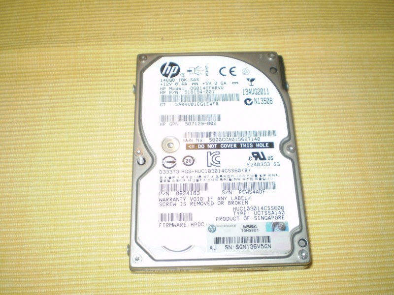 HP SAS 146GB