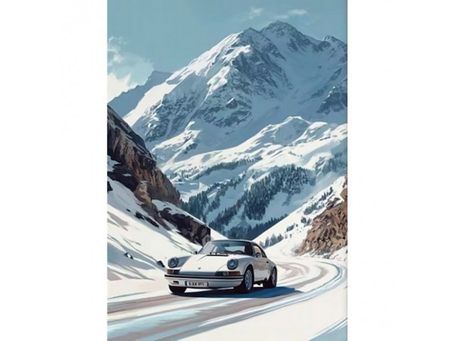 Veliki poster Porsche, canvas 50x40