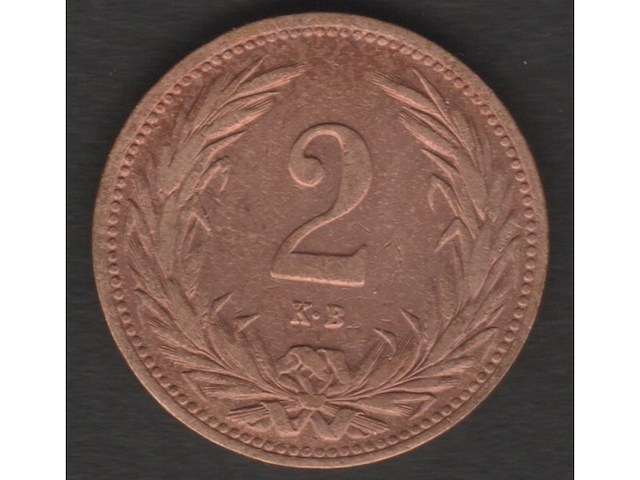2 Filler, Filera - 1914 - Hungary, Mađarska