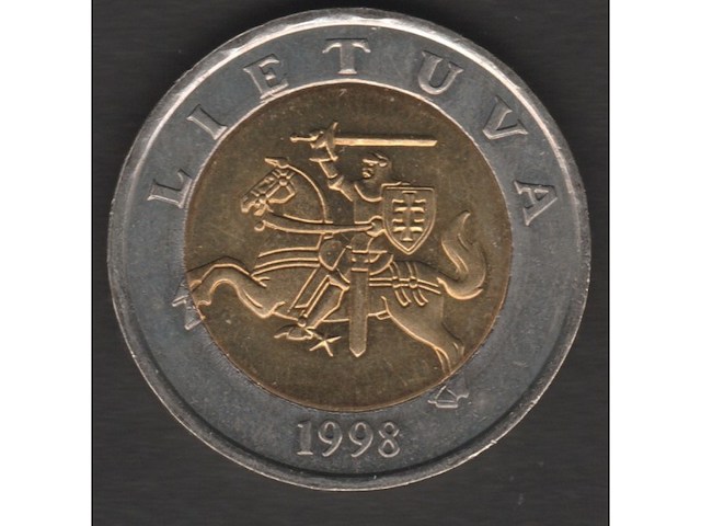 5 Litai - Lithuania, Litvanija - 1998