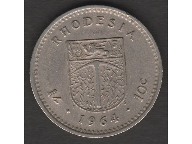 1 Shilling / 10 Cents - 1964 - Rhodesia, Rodezija
