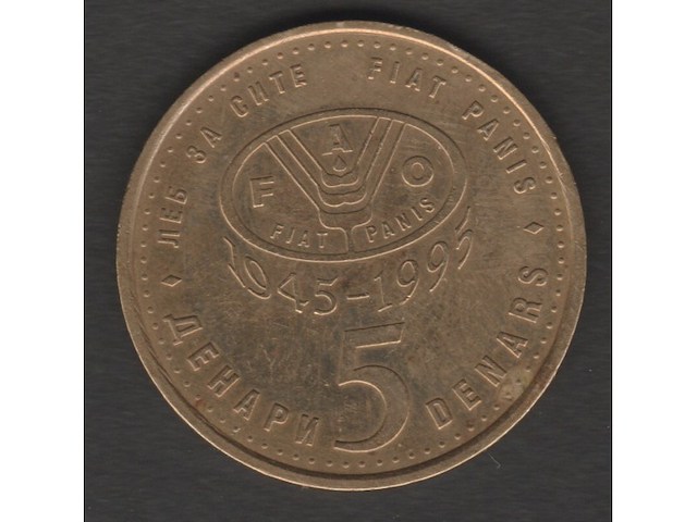 5 Denari (FAO) - 1995 - Severna Makedonija