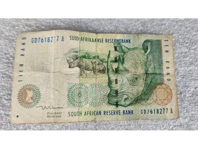 South Afrika 10 Rand Novcanica