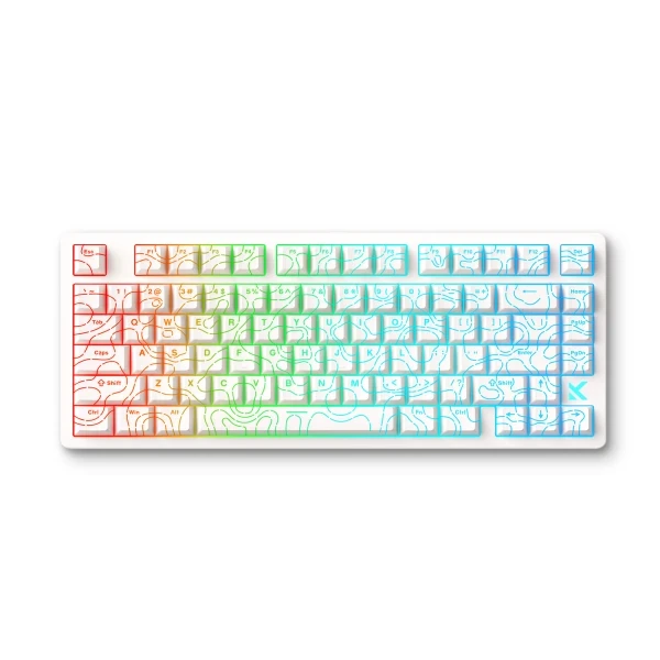 Gaming tastatura MCHOSE Jet 75 Hall Effect Magnetic Switch white topographic
