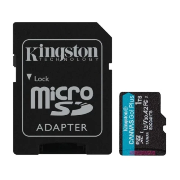 Micro SD Card 1TB Kingston+SD adapter SDCG4 1TB - 200 160 MB s