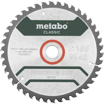 Metabo list za akumulatorske ručne cirkulare „PRECISION CUT WOOD – CLASSIC“ 165x20mm 628026000