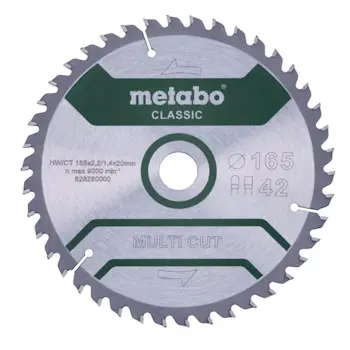 Metabo list za akumulatorske ručne cirkulare “MULTI CUT – CLASSIC” 165x20mm 628280000