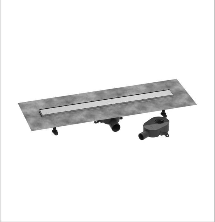 HG Raindrain go tuš kanalica set sa rešetkom 800 brushed stainless steel + za ispunu pločicama 56273800