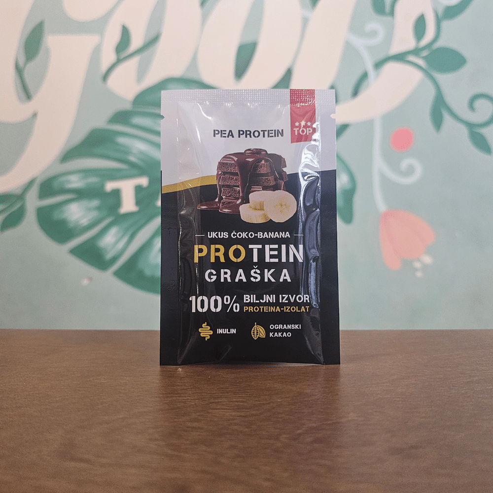 Topfood – Protein od graška – Čoko banana 28g