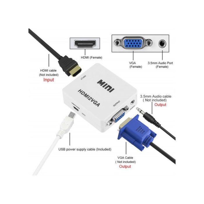 Konverter VGA na HDMI aktivni STAR