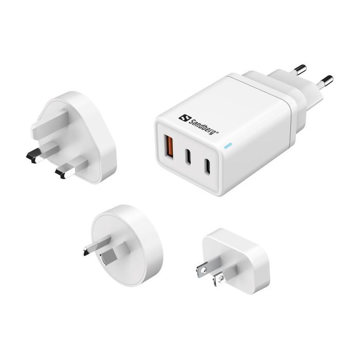 Sandberg 3in1 TravelCharger USB-C/A 65W 441-59