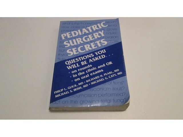 Pediatric surgery secrets