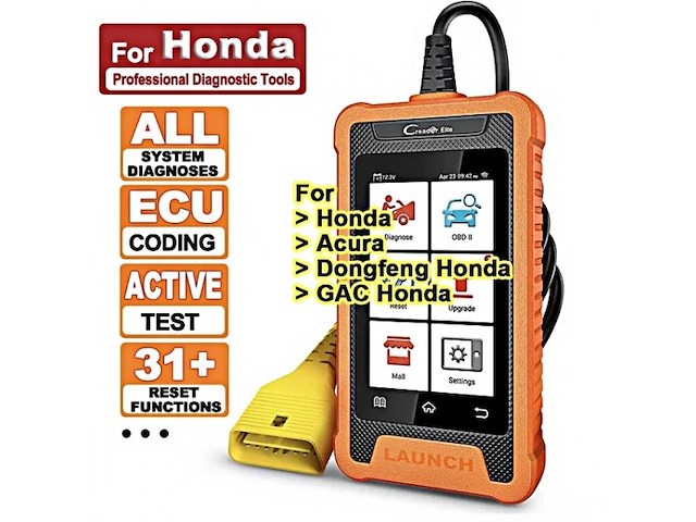 Novo - LAUNCH X431 Creader Elite OBD2 za Honda / Acura