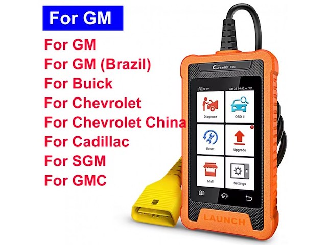 Novo-LAUNCH X431 Creader Elite OBD2 za GM 31+ Reset