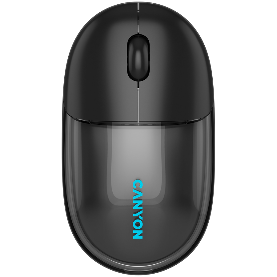 CANYON MOUSE ONCLICK 24 BT/ WIRELESS TRANSPARENT/BLACK