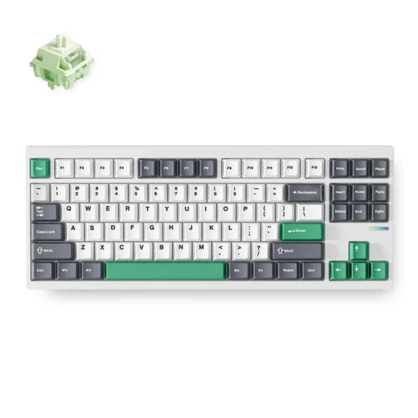 GAMING TASTATURA MCHOSE GX87 LITE MEHANIČKA WHITE NANO SPRAYING