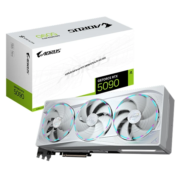 GRAFIČKA KARTA GIGABYTE AORUS GEFORCE RTX 5090 AORUS STEALTH ICE 32GB GV-N5090AORUSST ICE -32GD
