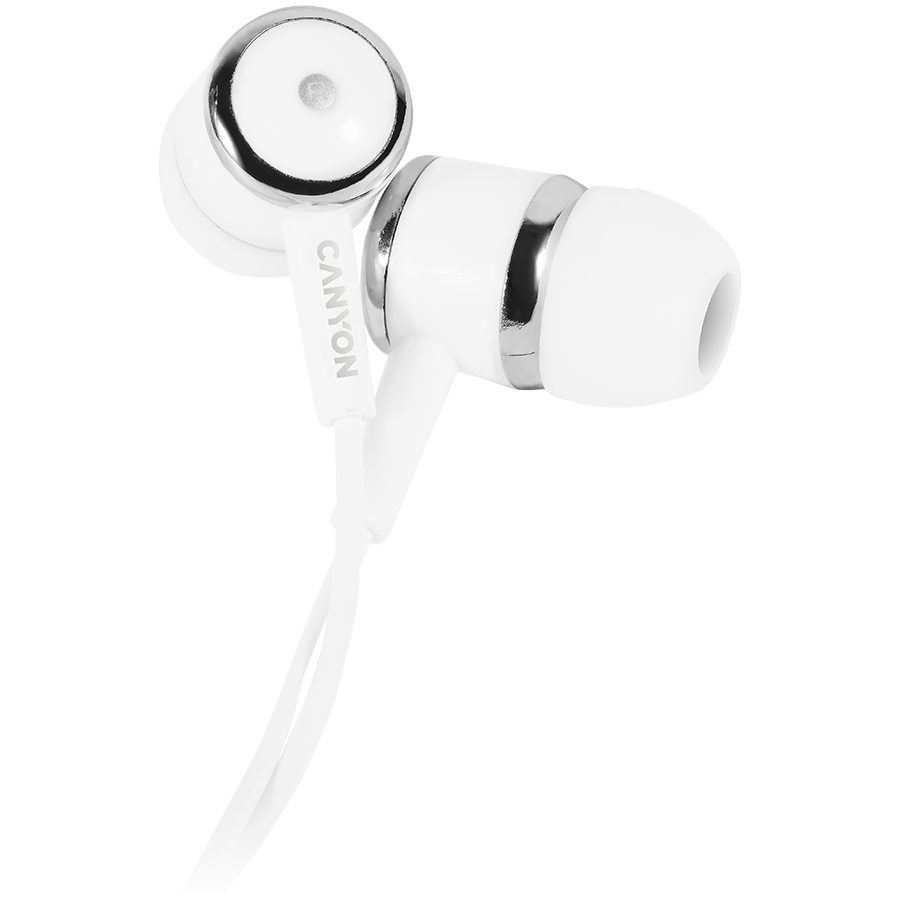 CANYON HEADPHONES EPM-01 MIC 1.2M WHITE