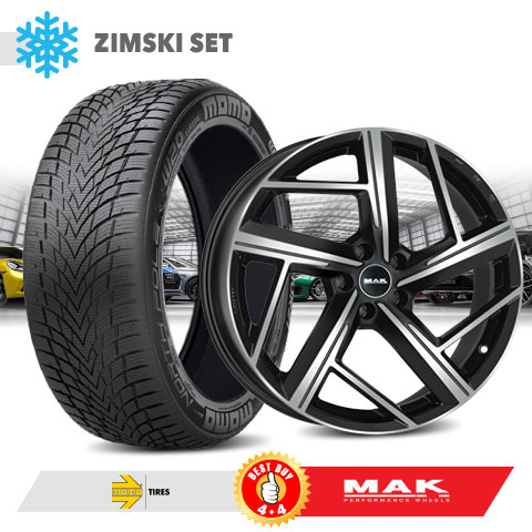 235/45 R18 SET Z MOMO + MAK QVA BM 5/112 + TPMS