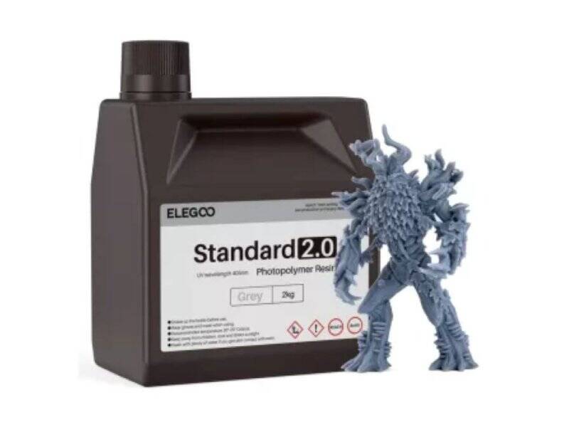 ELEGOO STANDARD 2.0 RESIN 2000GRAM – GREY